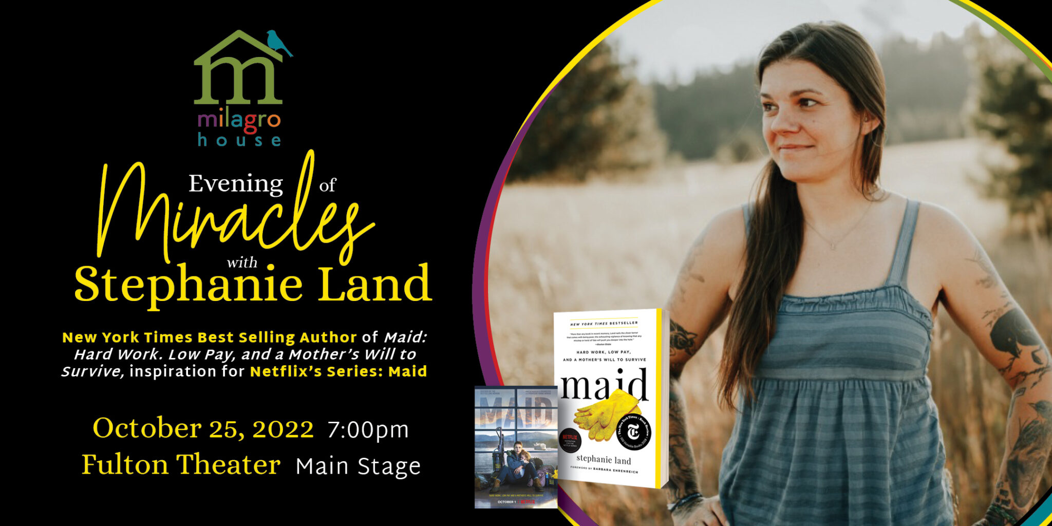 Milagro House presents: An Evening with Stephanie Land - Fig Lancaster